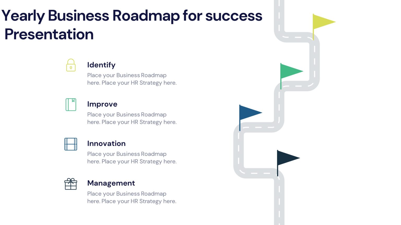 Yearly Business Roadmap For Success Powerpoint Presentation - PPTUniverse