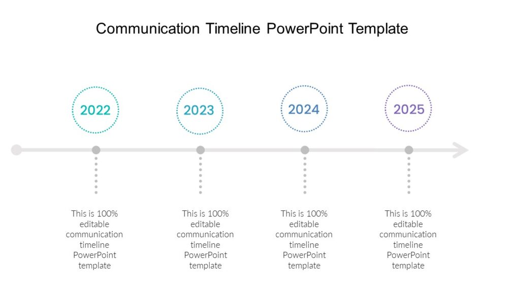Communication Timeline PowerPoint Template - PPTUniverse