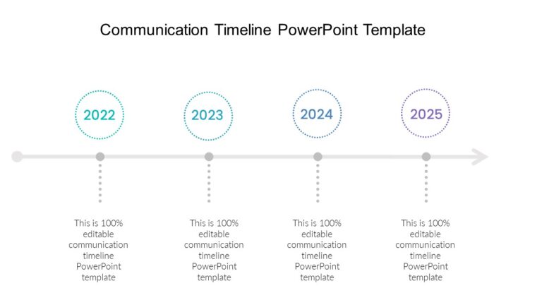 Communication Timeline PowerPoint Template - PPTUniverse