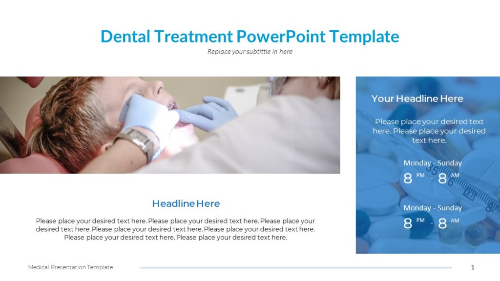 Dental Treatment PowerPoint Template - PPTUniverse
