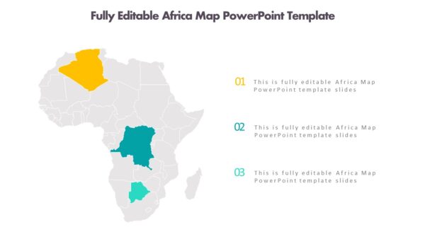 Fully Editable Africa Map For PowerPoint Template - PPTUniverse