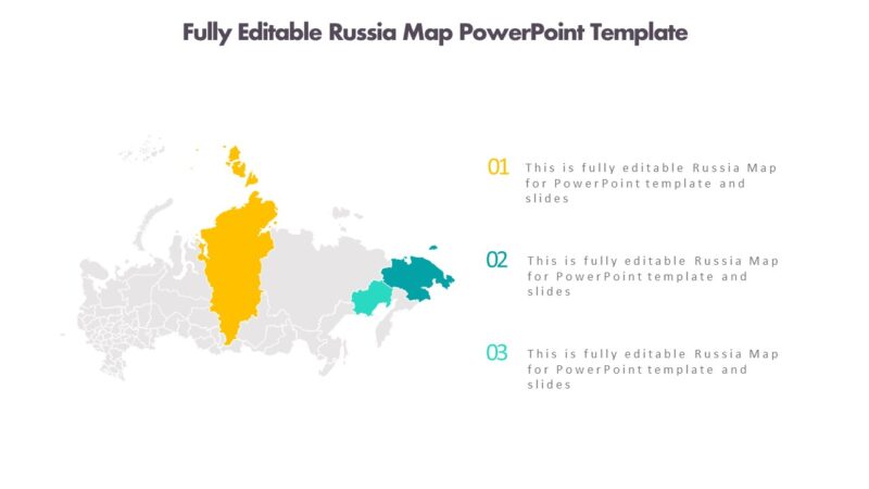 Fully Editable Russia Map PowerPoint Template - PPTUniverse