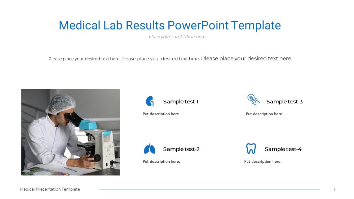 Medical Lab Results PowerPoint Template - PPTUniverse
