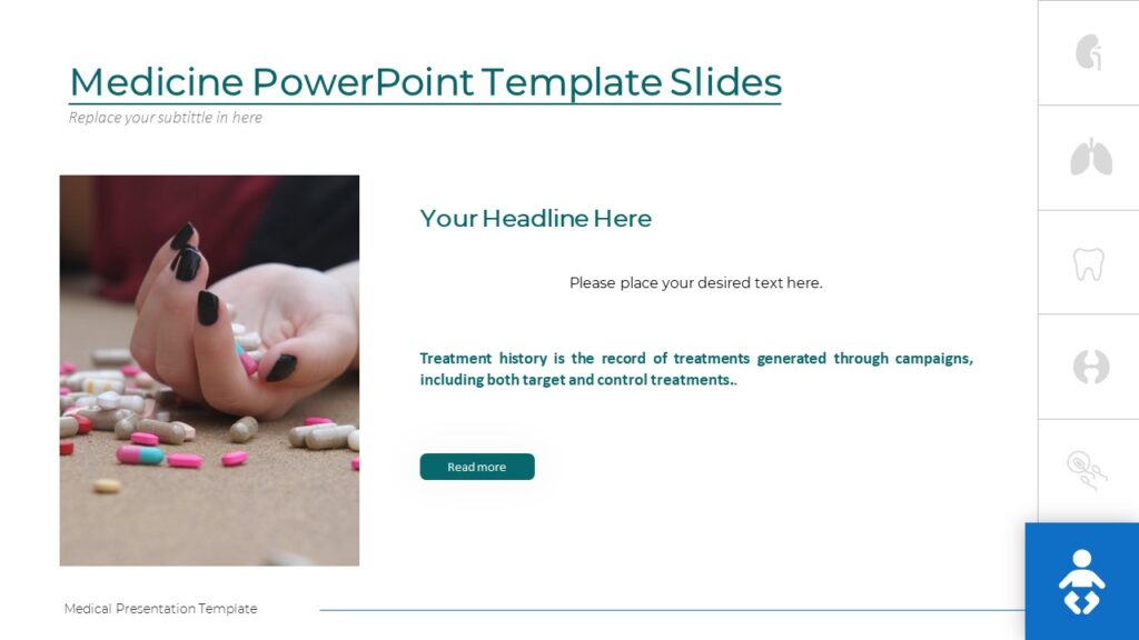 Medicine PowerPoint Template Slides : 100% Editable PPTx