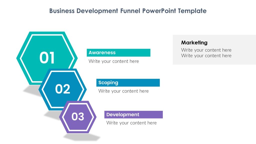 Business Development Funnel PowerPoint Template : 100% Editable PPTx