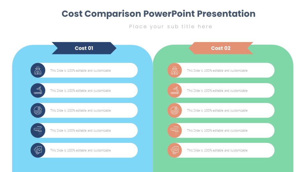 Cost Comparison PowerPoint Presentation - PPTUniverse Cost Comparison PowerPoint Presentation - PPTUniverse