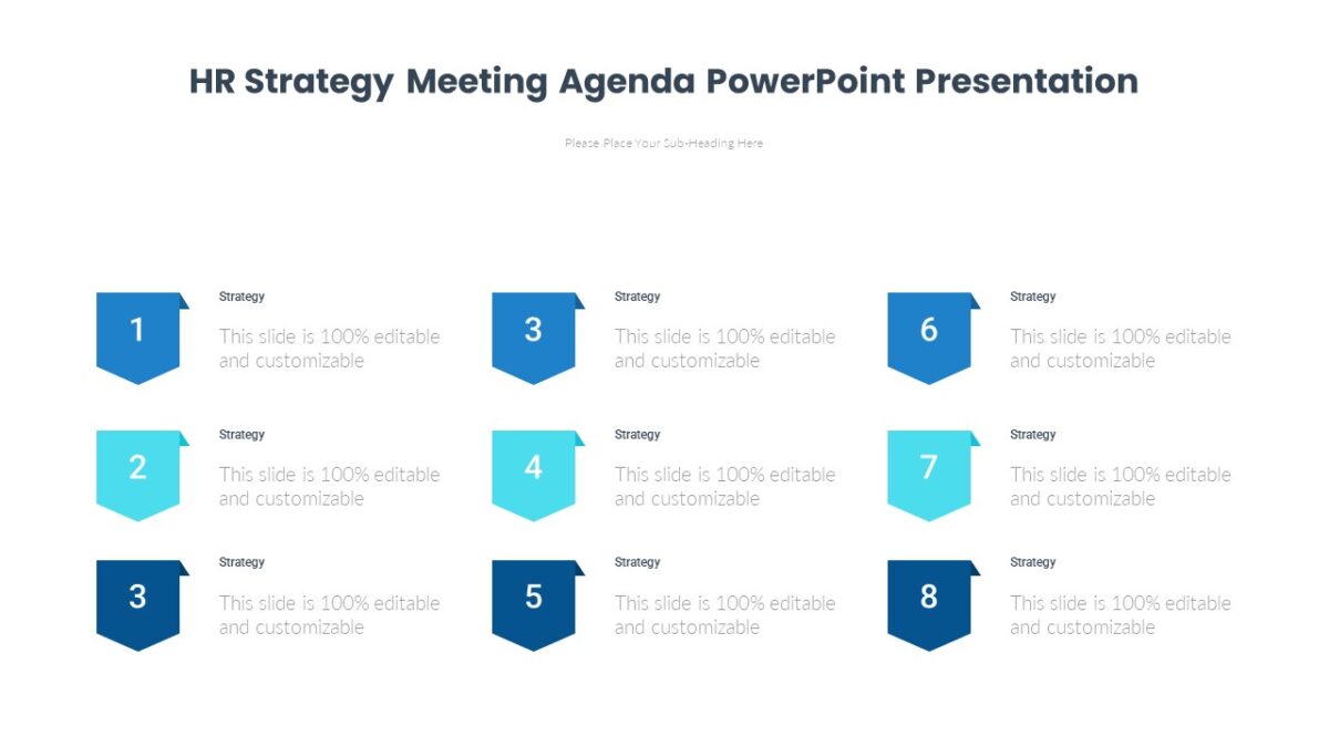 HR Strategy Meeting Agenda PowerPoint Presentation : 100% Editable PPTx