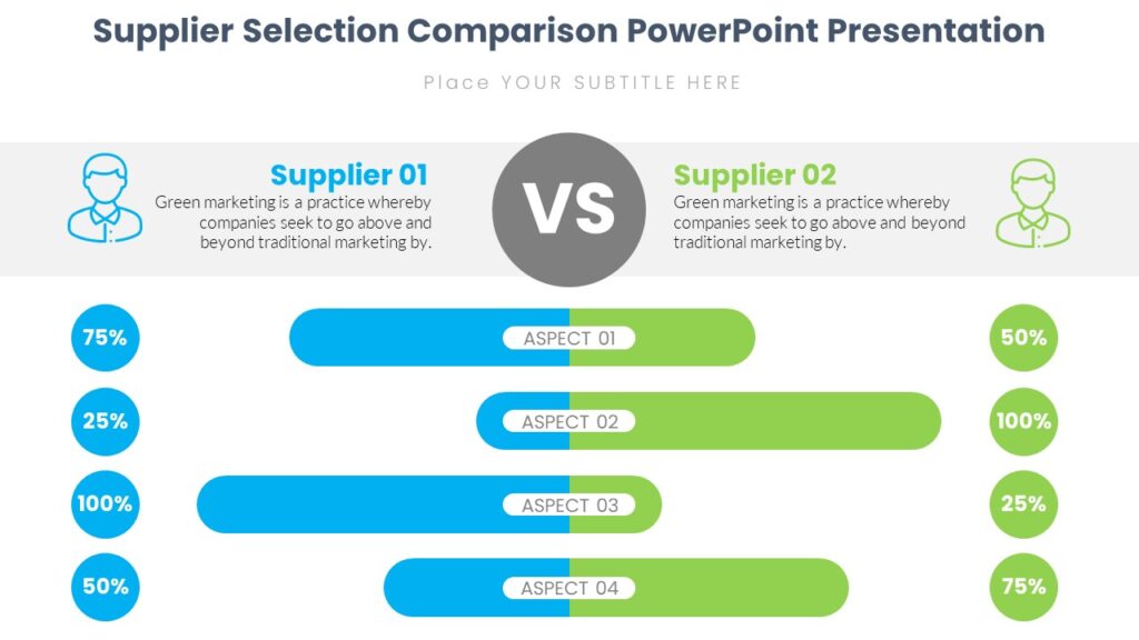 Supplier Selection Comparison PowerPoint Presentation - PPTUniverse