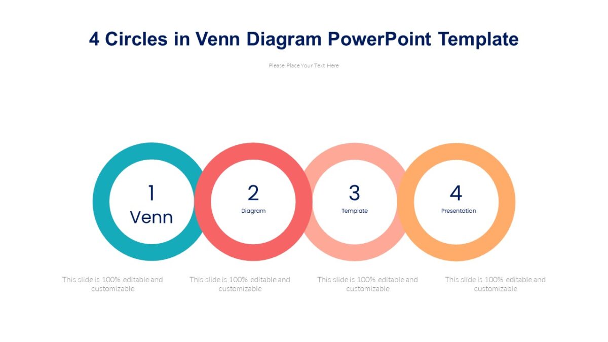 4 Circles in Venn Diagram PowerPoint Template - PPTUniverse