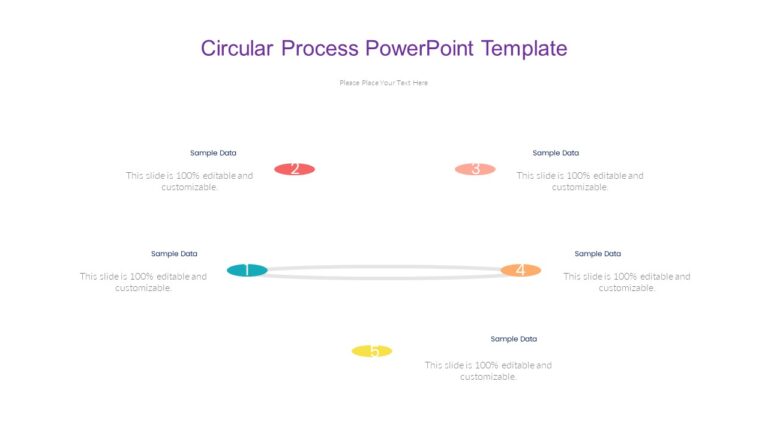 Circular Process PowerPoint Template : 100% Editable PPTx