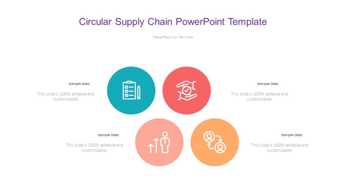 Circular Supply Chain PowerPoint Template : 100% Editable PPTx