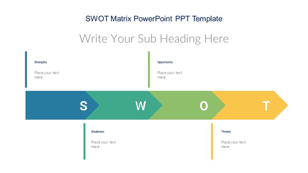 SWOT Matrix PowerPoint PPT Template - PPTUniverse