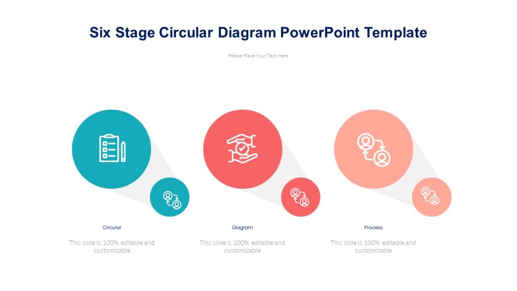 Six Stage Circular Diagram PowerPoint Template - PPTUniverse