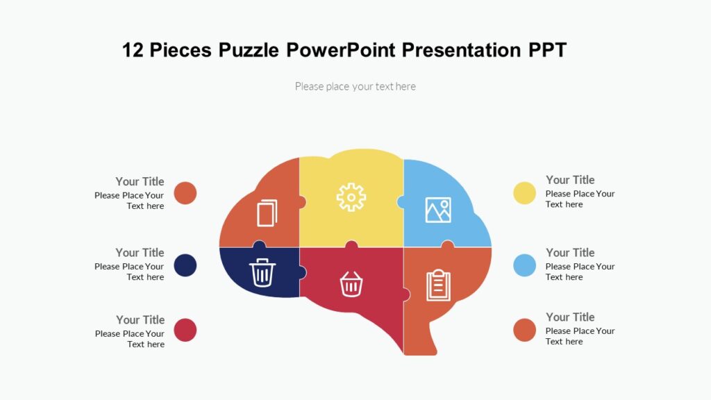 12 Pieces Puzzle PowerPoint Presentation PPT : 100% Editable PPTx