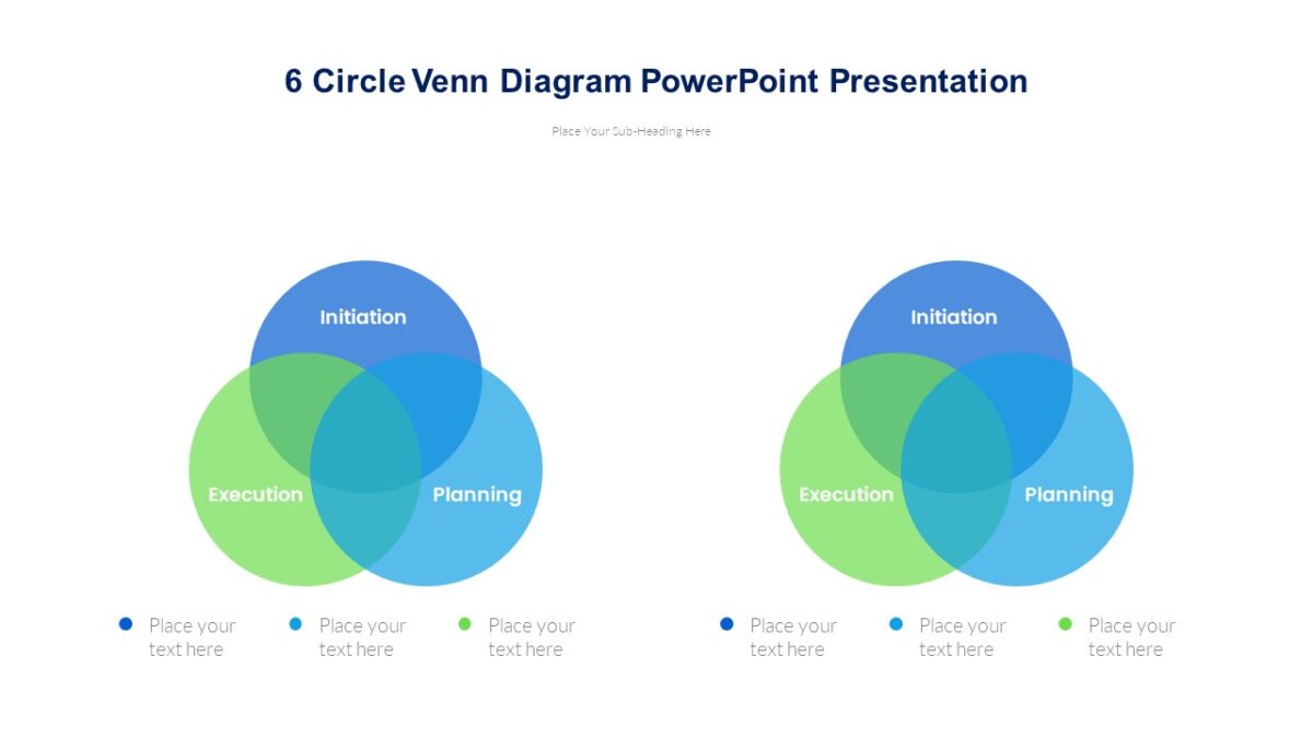 6 Circle Venn Diagram PowerPoint Presentation - PPTUniverse