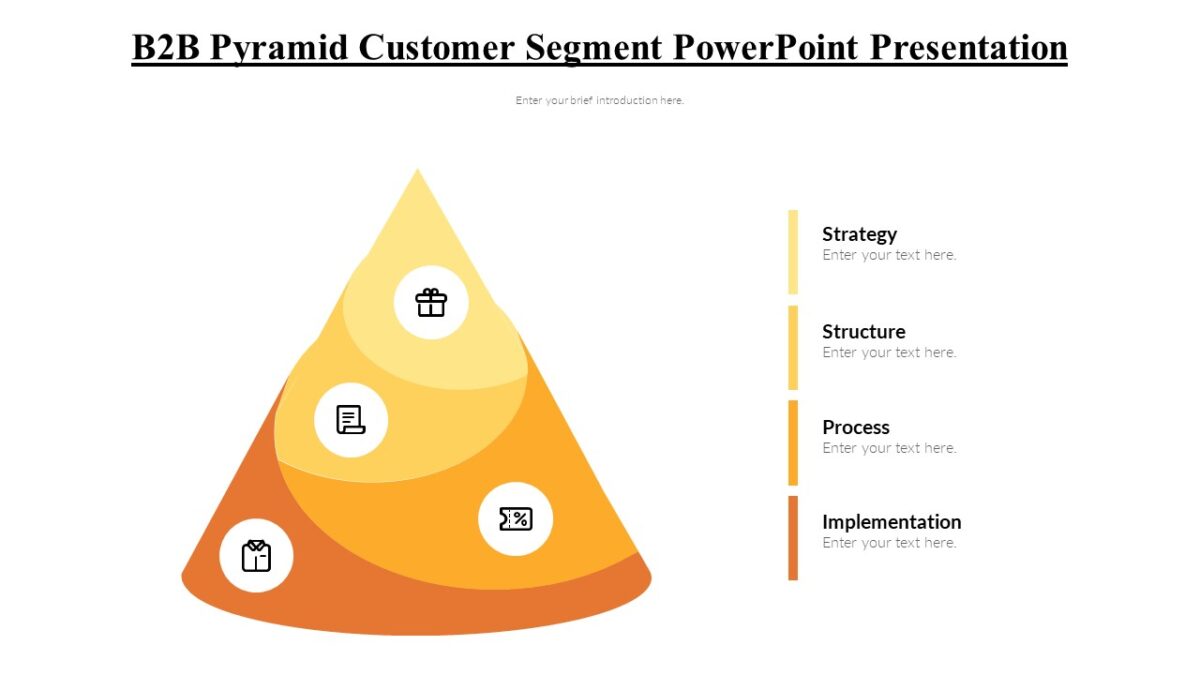 B2B Pyramid Customer Segment PowerPoint Presentation - PPTUniverse