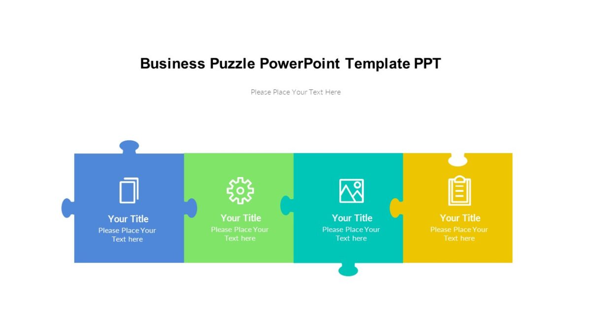 Business Puzzle PowerPoint Template PPT : 100% Editable PPTx