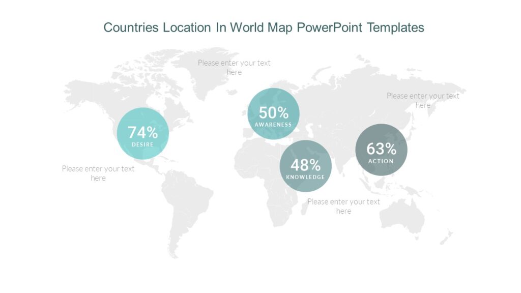 Fully Editable World Map With Countries PowerPoint Template - PPTUniverse