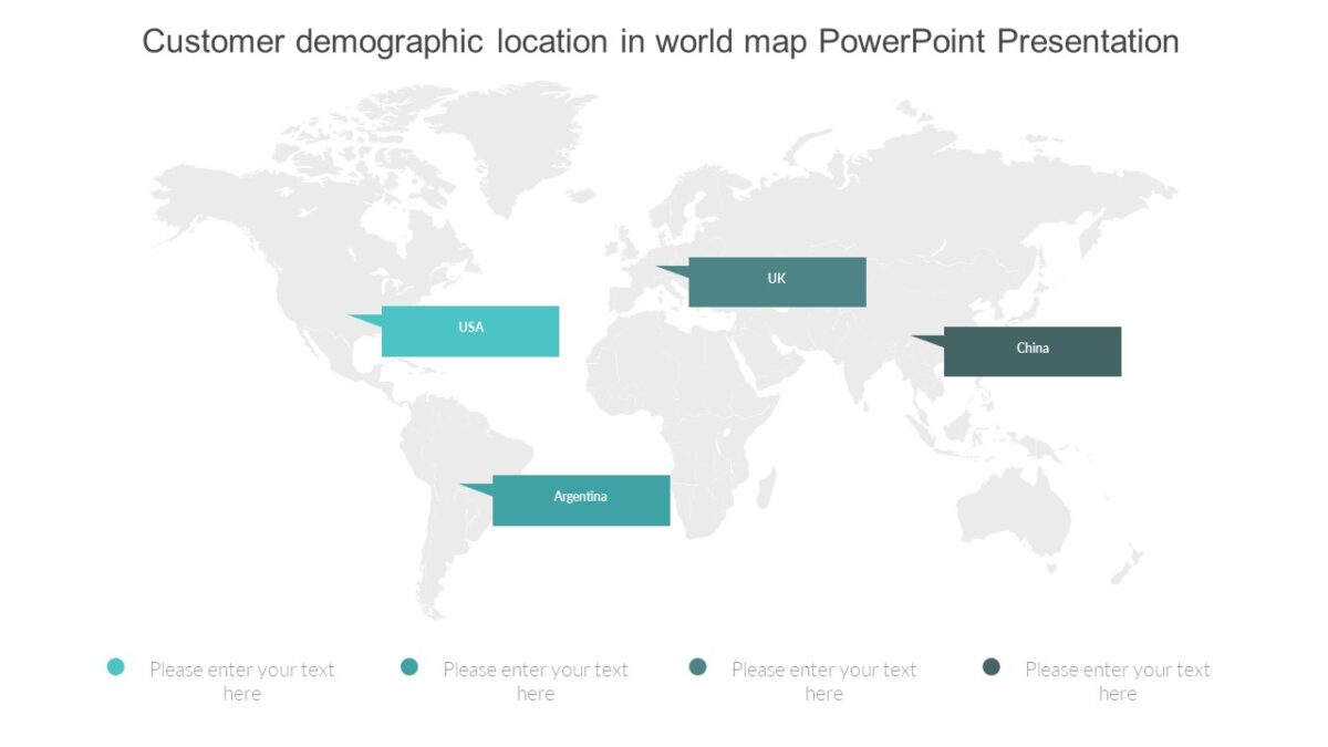Fully Editable World Map With Countries PowerPoint Template - PPTUniverse