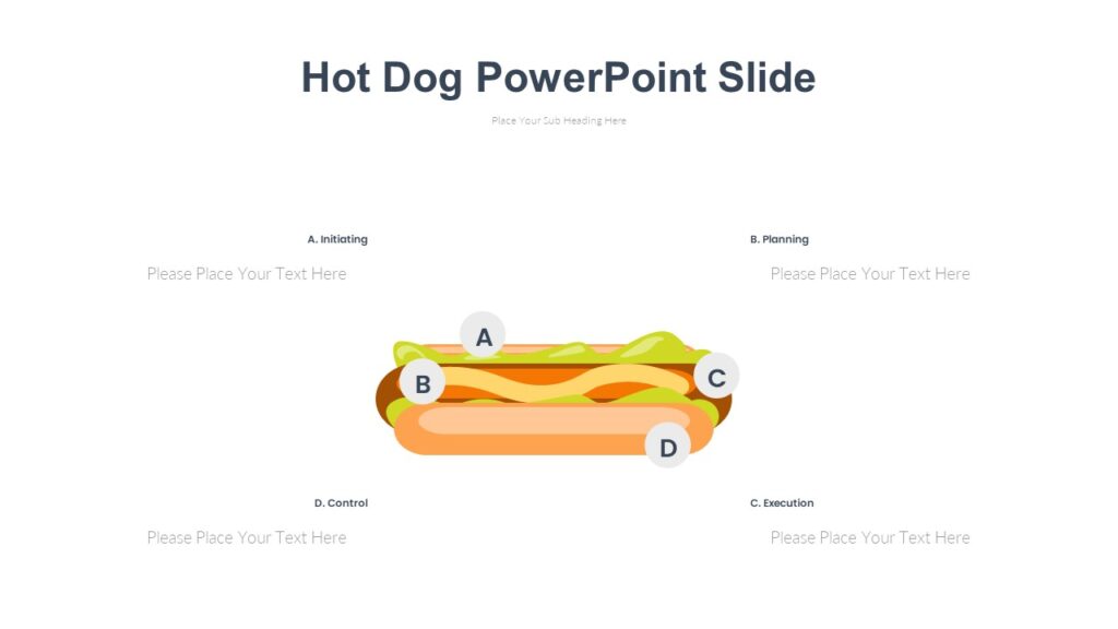 Hot Dog PowerPoint Slide : 100% Editable PPTx