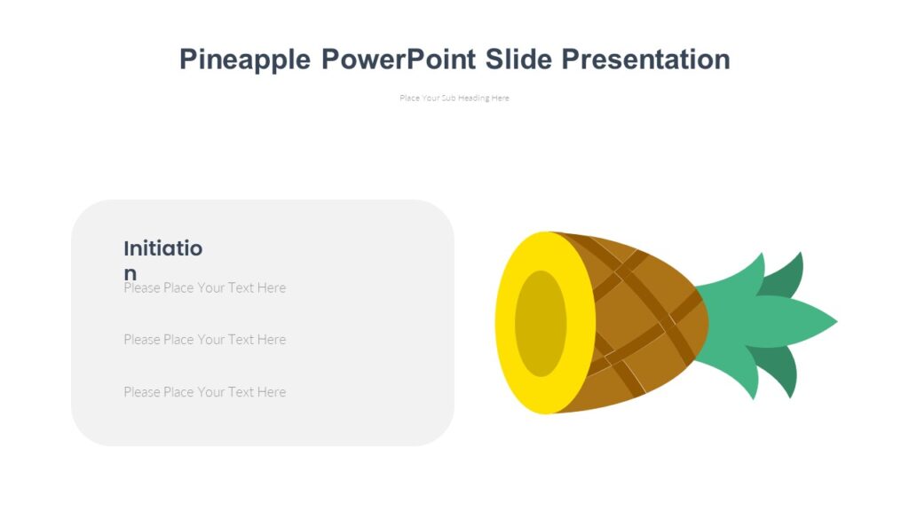 Pineapple PowerPoint Slide Presentation - PPTUniverse
