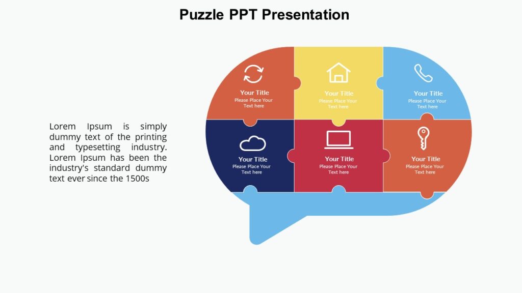 Puzzle PPT Presentation : 100% Editable PPTx
