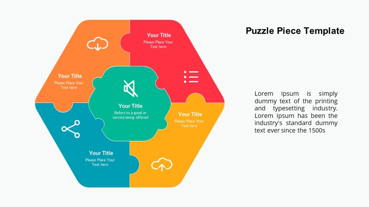 Puzzle Piece Template : 100% Editable PPTx