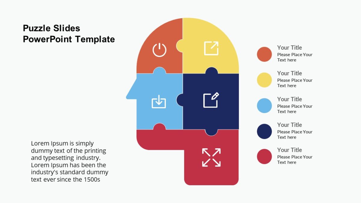 Puzzle Slides PowerPoint Template - PPTUniverse
