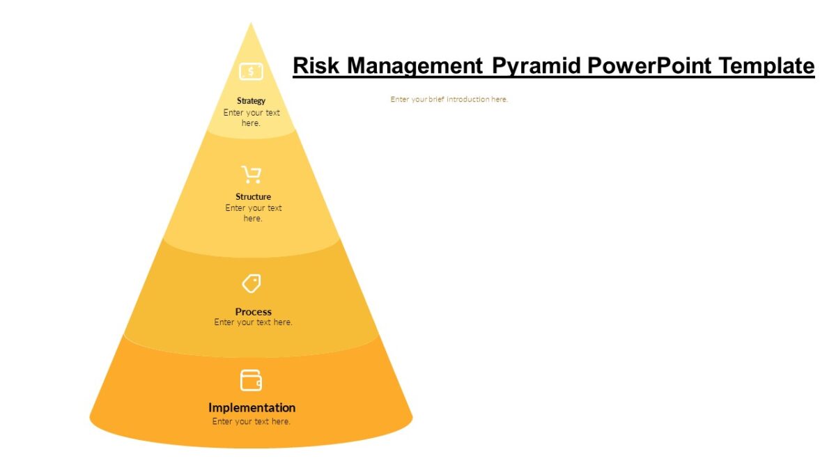 Risk Management Pyramid PowerPoint Template : 100% Editable PPTx