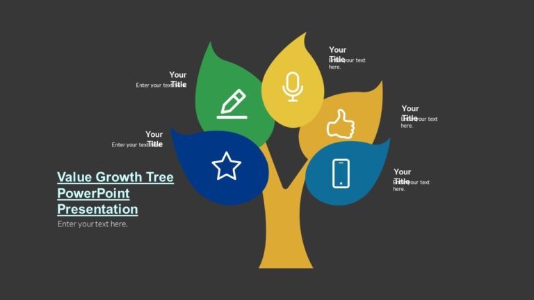 Value Growth Tree Powerpoint Presentation : 100% Editable PPTx