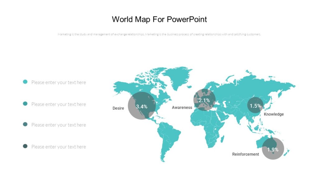 World Map For PowerPoint - PPTUniverse