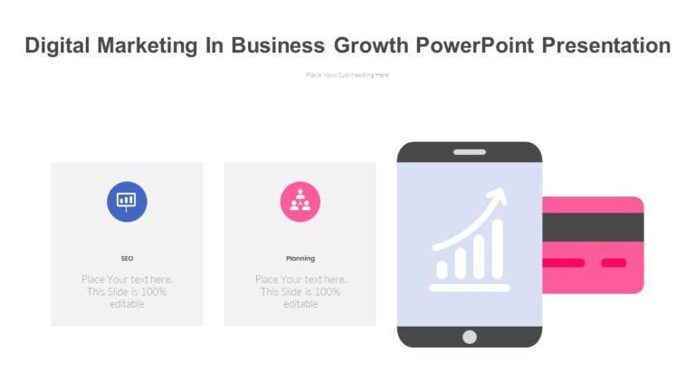 Digital Marketing In Business Growth PowerPoint Presentation - PPTUniverse