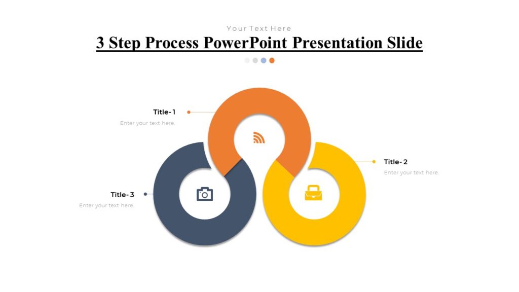 3 Step Process PowerPoint Presentation Slide - PPTUniverse