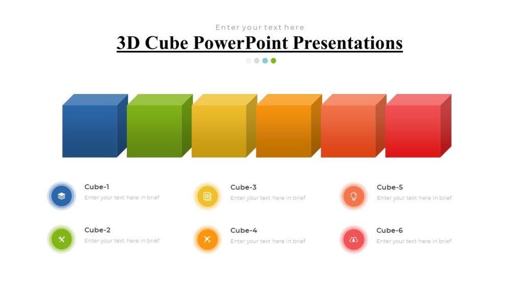 3D Cube PowerPoint Presentations : 100% Editable PPTx