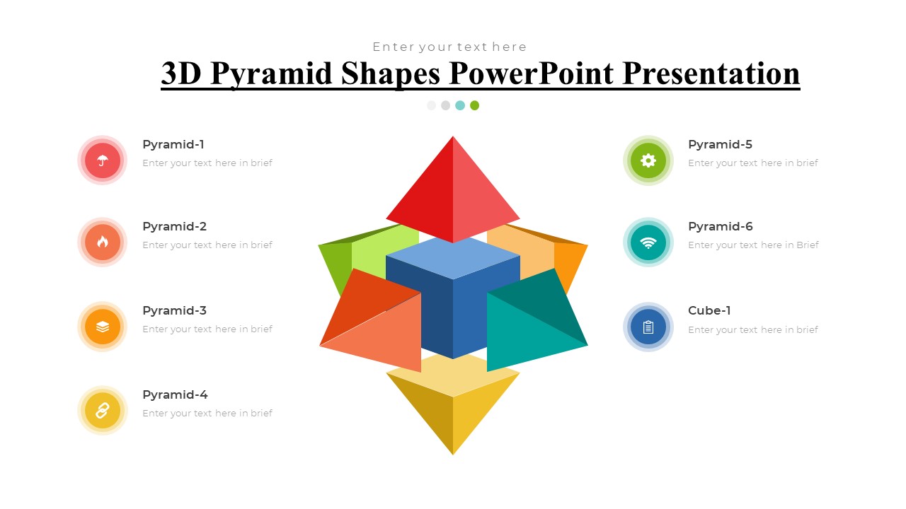 3D Pyramid Shapes PowerPoint Presentation - PPTUniverse
