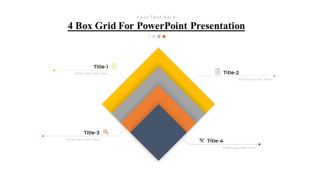 4 Box Grid For PowerPoint Presentation - PPTUniverse