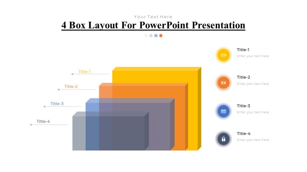 4 Box Layout For PowerPoint Presentation - PPTUniverse