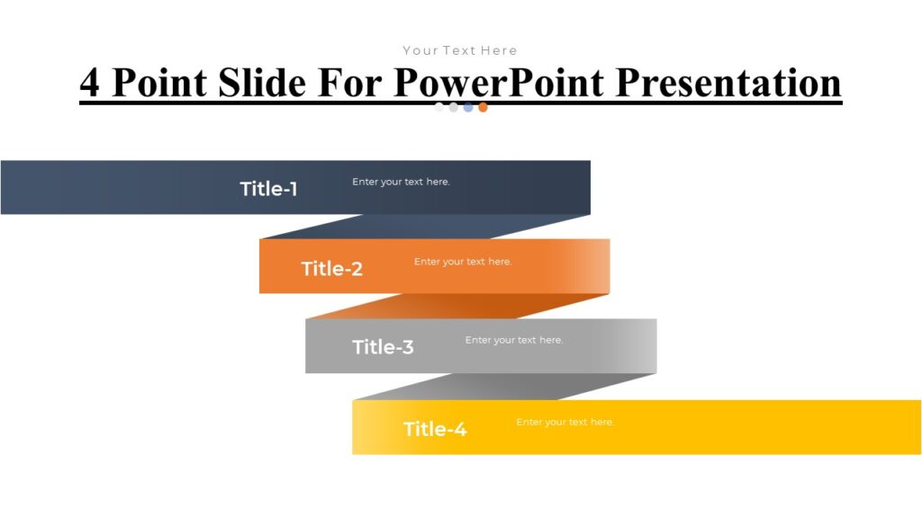 4 Point Slide For PowerPoint Presentation - PPTUniverse