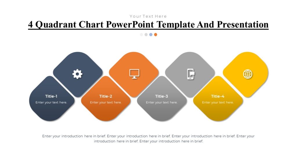 4 Quadrant Chart PowerPoint Template And Presentation : 100% Editable PPTx