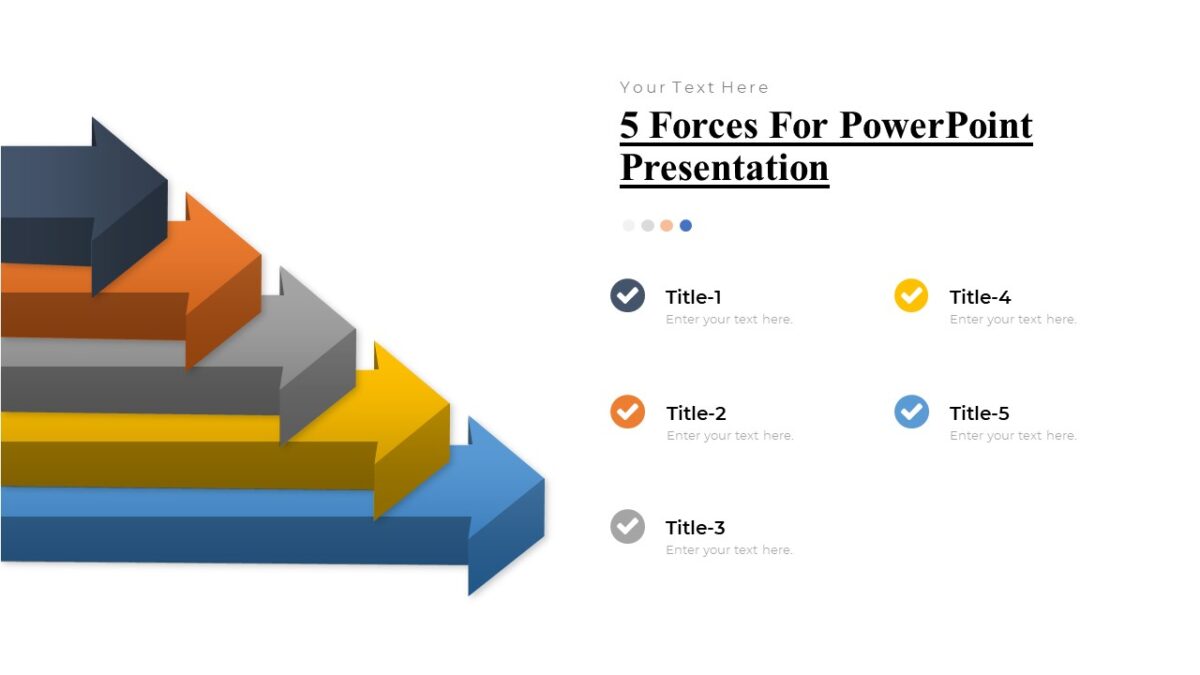 5 Forces For PowerPoint Presentation : 100% Editable PPTx