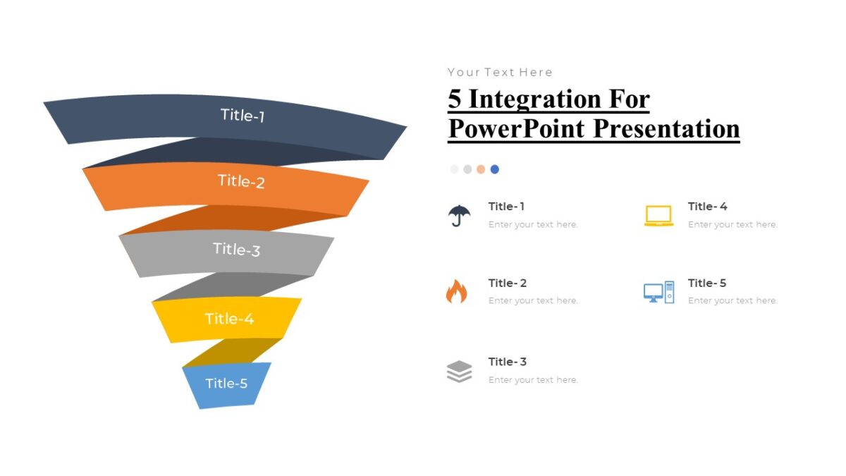 5 Integration For PowerPoint Presentation : 100% Editable PPTx
