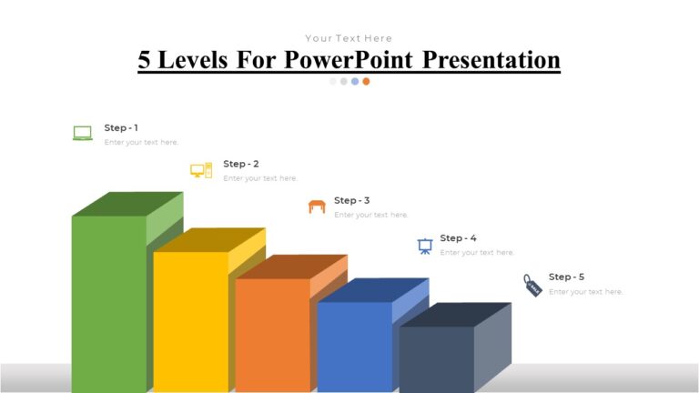 5 Levels For PowerPoint Presentation : 100% Editable PPTx