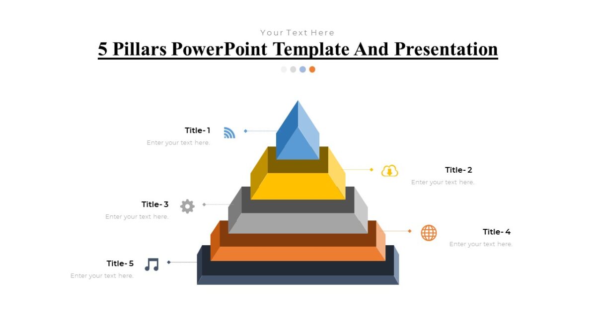 5 Pillars PowerPoint Template And Presentation - PPTUniverse