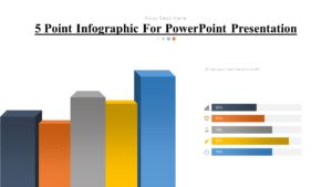 5 Point Infographic For PowerPoint Presentation : 100% Editable PPTx