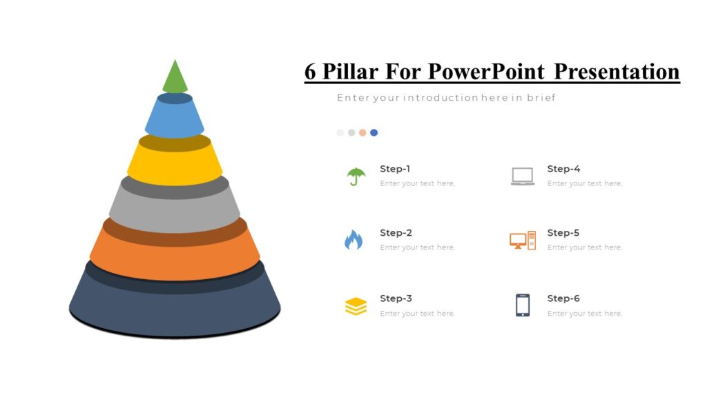 6 Pillar For PowerPoint Presentation - PPTUniverse