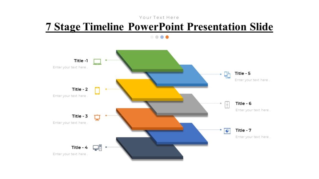 7 Stage Timeline PowerPoint Presentation Slide : 100% Editable PPTx