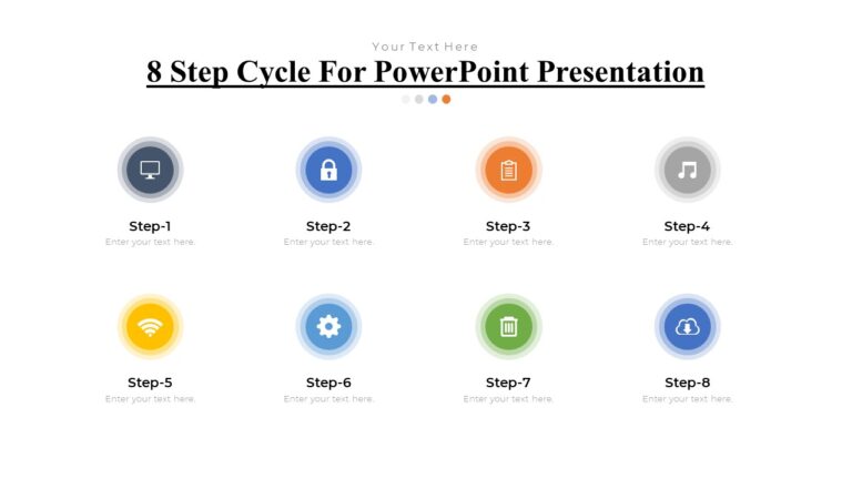 8 Step Cycle For PowerPoint Presentation - PPTUniverse