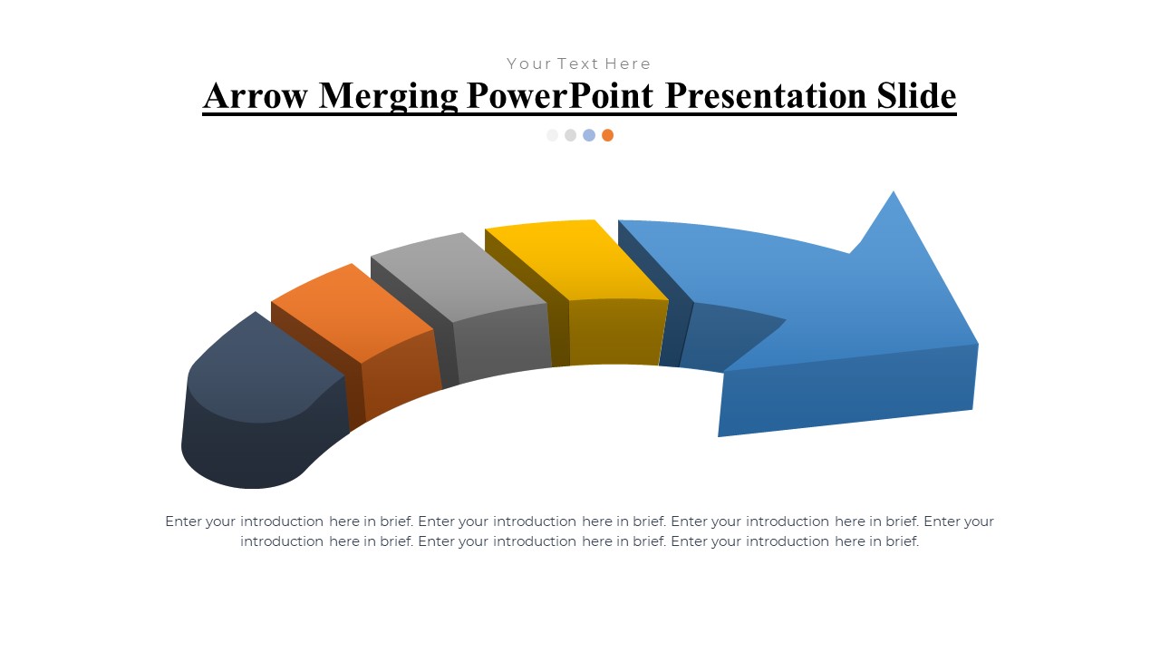 Arrow Merging PowerPoint Presentation Slide - PPTUniverse