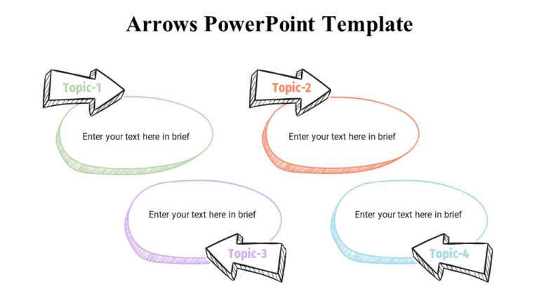 Arrows PowerPoint Template : 100% Editable PPTx