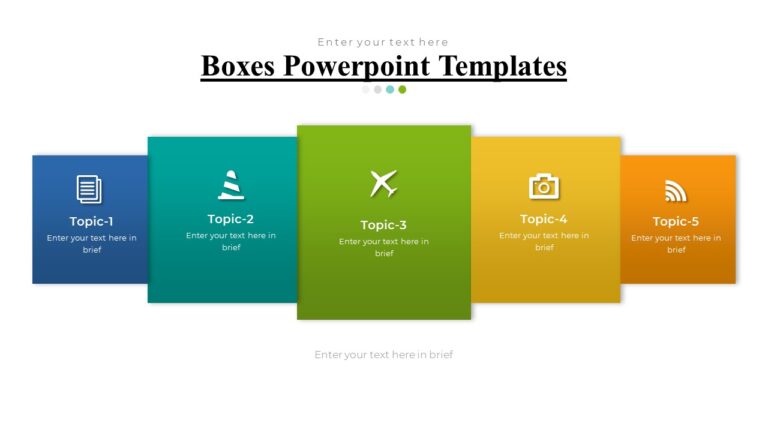 Boxes Powerpoint Templates : 100% Editable PPTx